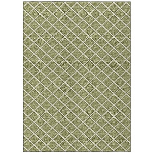 Dalyn Rugs Indoor/Outdoor York YO1 Green Washable 8' x 10'
