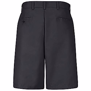 Red Kap Men's Plain Front Short, Black, 30x10