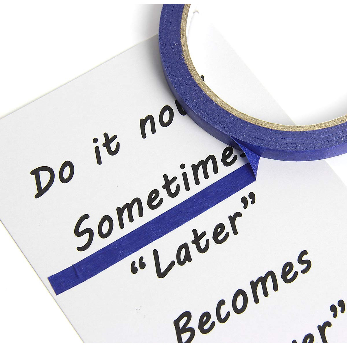 SBYURE 6 Pack 0.27 Inch Blue Painters Tape,Easy Removal Thin Narrow Finishing Masking Tape Painting Tape Wall Tape,Good Adhesive and No Residue,132 Yards