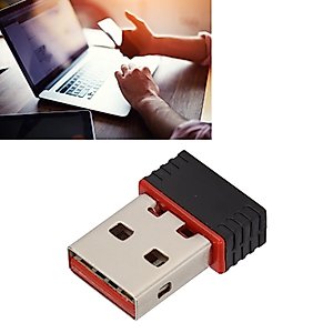ASHATA Dongle, IEEE 802.11 n/g/b 2.4GHz Mini Network USB Adapter for PC Desktop Laptop, Support for Win2000/XP/Vista/Win7/for/for Linux