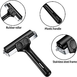 sansheng Rubber Roller,4 Inch Brayer Roller,Hand Roller Tool Used for Printmaking/Painting/Crafting