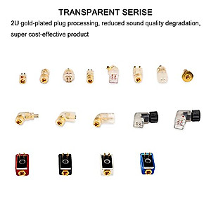 okcsc 0.78 2Pin Female to JH 4 Pin Male (Earphone Side) Adaptor Work for 0.75/0.78 2 Pin Cable Connected to for Iriver JH24/AKR03/ Layla/Angie/ue18 Layla II/Roxanne II Earphone Adapter Black