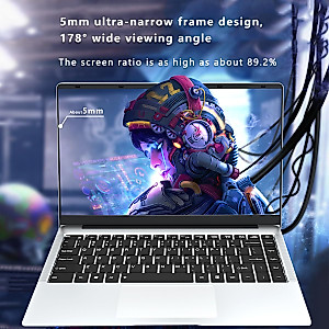 KUU X3 14 Inch Laptop, Full HD Windows 11 Pro Ultra-Thin Laptop,8G RAM 256GB SSD, Intel J4125 Quad-Core Processor Notebook PC, Thin Bezel, Num-Pad, Support 2.4G/5G Hz WiFi, BT,Mini HDMI, XBOOK-3
