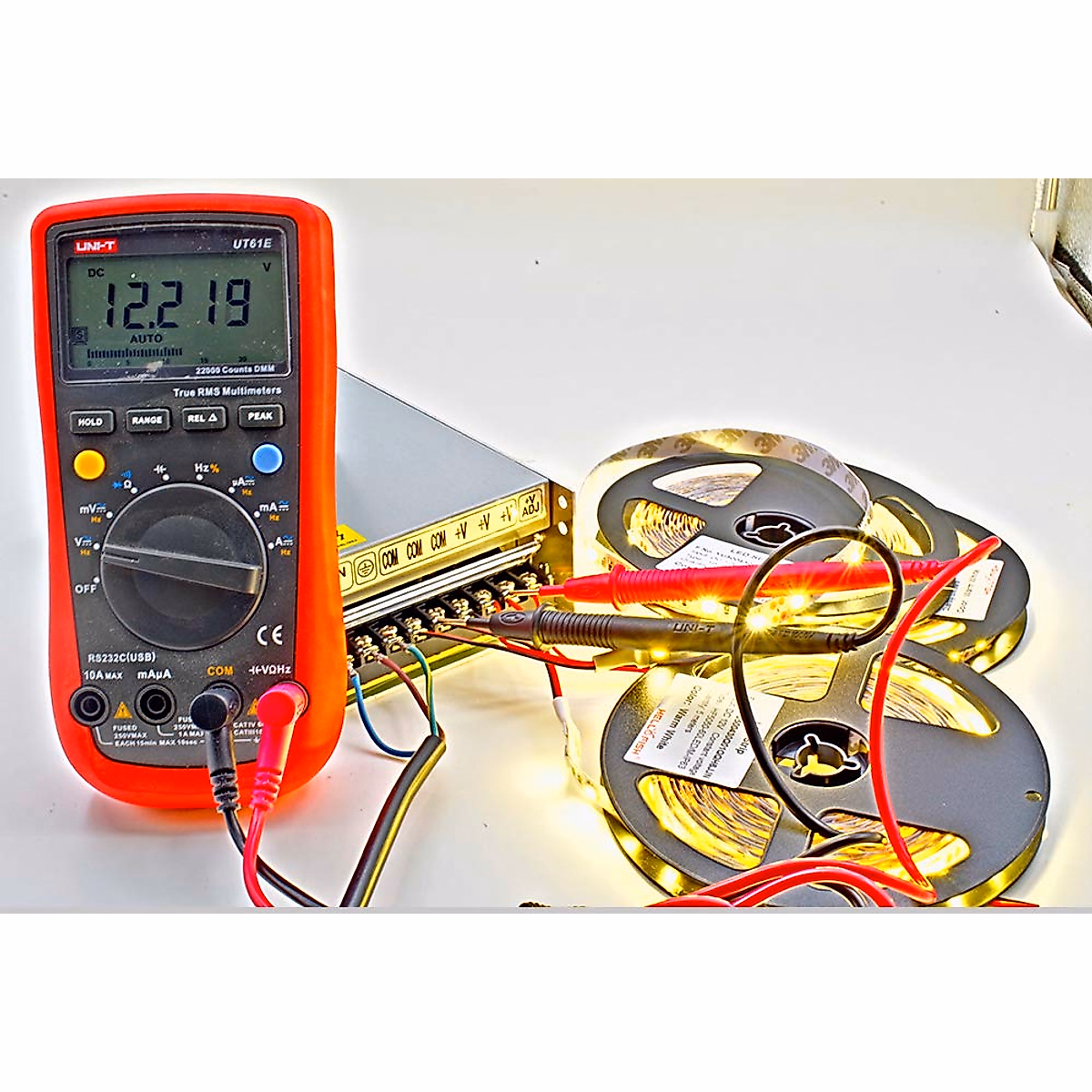 DC 5V 12A Power Supply, PHEVOS AC 110/120 to DC 5V Universal Switching Transformer Adapter for Raspberry PI Models, CCTV, Radio, Computer Project, LED Strips Pixel Lights