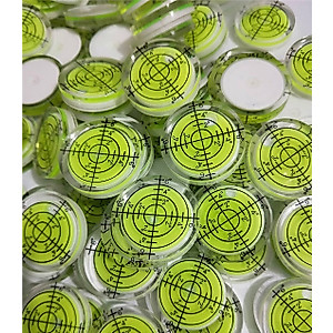 6Pcs Bubble Spirit Levels 32x7mm Degree Mark Round Circular Level Bubble Leveling Tool Precision Measuring Layout Tools