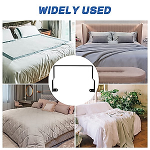 USHOBE Adjustable Metal Mattress Slide Stopper, Black, 29X19.5CM