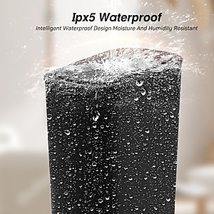 FRESHLIX Automatic Bathroom Garbage Bin with Lid, 6 Gallon Touchless Trash Bin, Smart Electric Narrow Waterproof Trash Can for Toilet, Office, Kitchen, Bedroom, Living Room