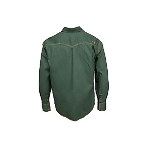 Western Welder Outfitting - Welding Shirt Western Style | Light Weight Tripled-Stitched Welding Shirts, Relaxed Fit (XL, Army Green)