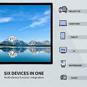 TouchWo 55 inch Interactive Touchscreen Monitor, Smart Board with 4K Display, Win-10 Electronic Whiteboard Touch Screen PC for Office and Classroom, Core i3 RAM 4G & ROM 128G