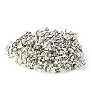 THE CIMPLE CO #12 Size, 3/4" Length (19mm) - Self Tapping/Drilling Screw - 410 Stainless Steel (Exceptional Wear and Very Corrosion Resistant) - Hex Washer Head - 100pcs