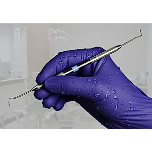 Nitrile Exam Medical Disposable Gloves, Chemo Rated, Powder Free, Latex Free, Non Sterile, 200 Count, 3 Mil, Dental, Food Safe, Light Duty, Textured Tips (X-Small, 200)