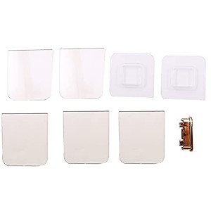 LIUGOU Socks Underwear Wall Mount Drawer Organizer, Switchable 6 Cell Drawer Acrylic Organizers Self-Adhesive Anti Dust Storage Boxes for Clothes Socks Lingerie Underwear Ties