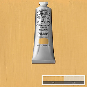 Winsor & Newton Professional Acrylic Paint, 60ml (2-oz) Tube, Naples Yellow