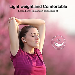 Lekaby Wireless Earbuds Bluetooth 5.3 Headphones Clear Call 40H Playback IPX7 Waterproof Stereo Earphones with USB-C Charging Case LED Power Display in-Ear Headset for Workout/Home/Office