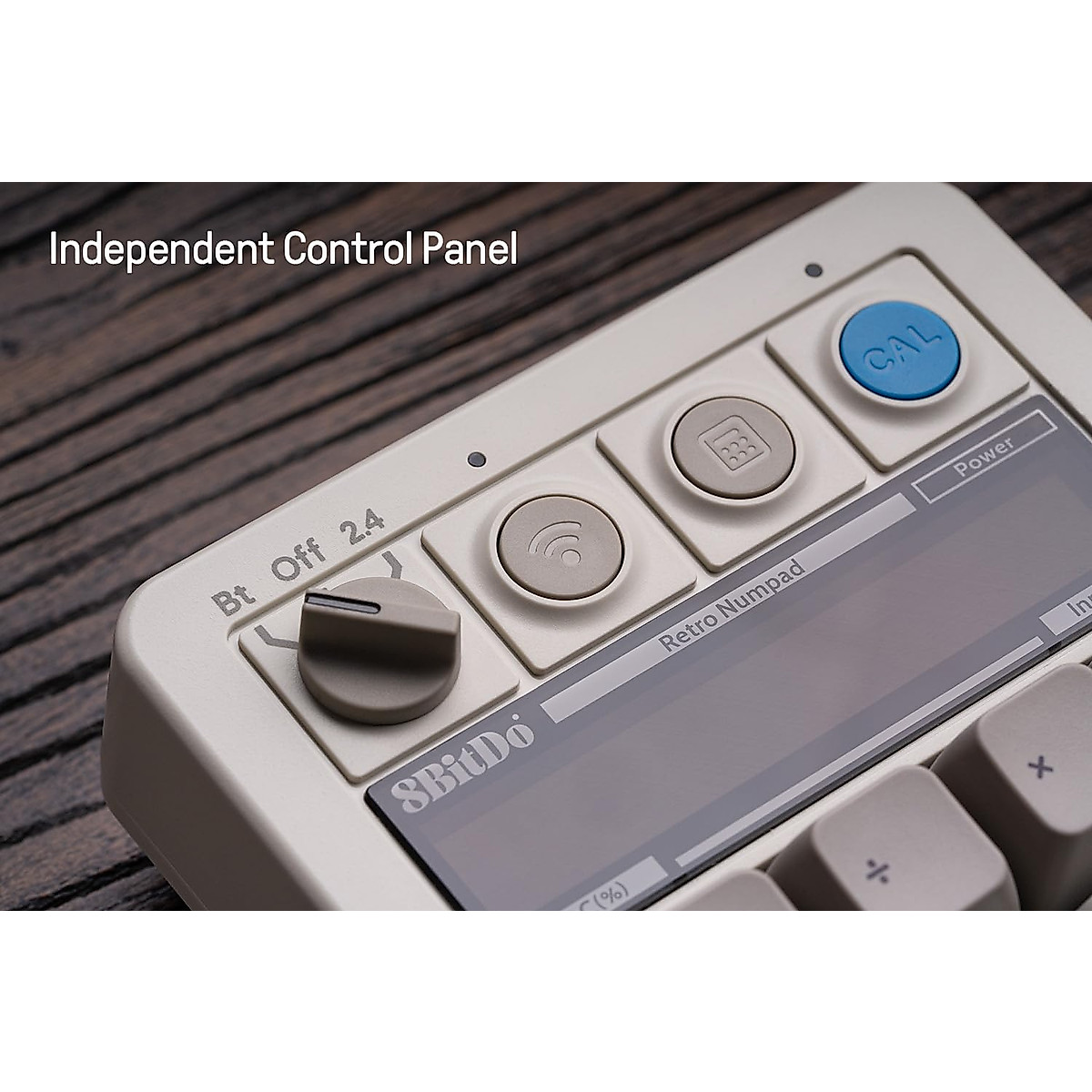 8Bitdo 18 Key Retro Mechanical Numpad, Supports PC & Standard Calculator Mode, Hot-swappable, PC Calculator Shortcut Button, Bluetooth/2.4G/Wired for Windows and Android - M Edition