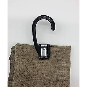 NAHANCO 610PB Black Plastic, Boot Clip Hanger (Pack of 100)