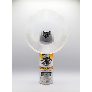 Trap'd - Large Plastic Cone Attachment for Bug Spray Cans, Helps Trap Roaches, Spiders, & Insects Reducing Overspray & Mess