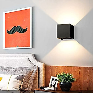 Wall Light, Wall Sconces, European Wall Light Outdoor Waterproof Square Simple Villa Hotel Indoor Square Personality Wall Lamp Bedside Living Room Bedroom Corridor Aisle Indoor and Outdoor General Bla