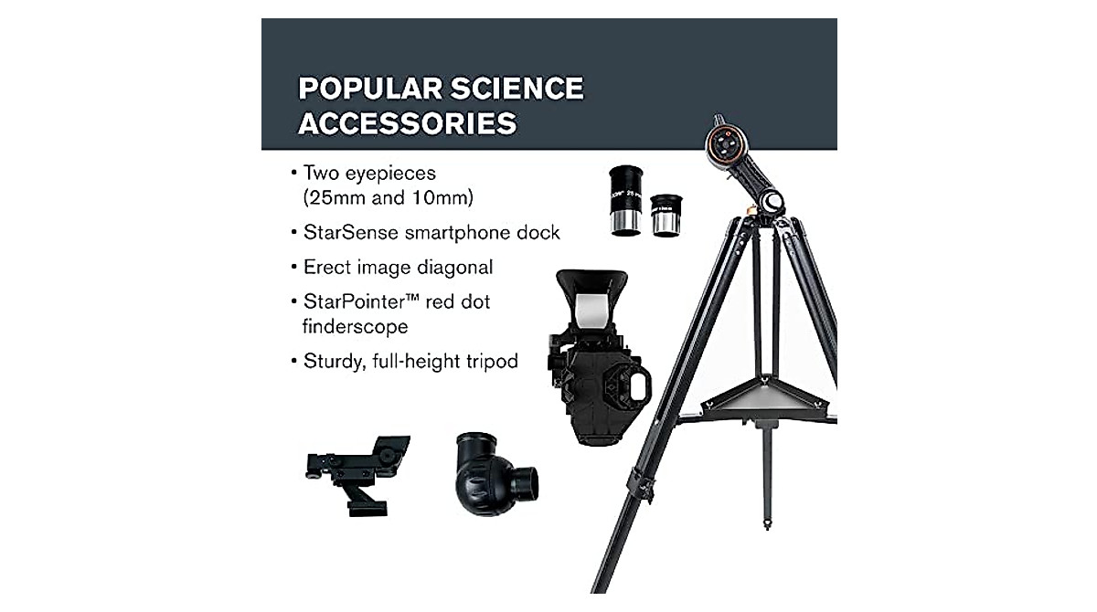 StarSense Explorer DX 100AZ Telescope - Guided Smartphone Astronomy