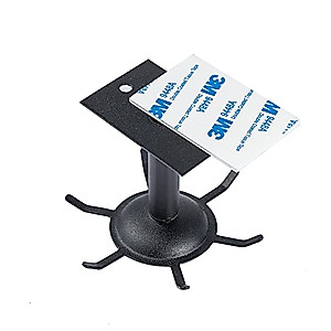 2 Pieces Stainless Steel Self Adhesive 360 Degree Swivel Hook Waterproof Utility Hook for Bathroom, Kitchen Utensil Stand for Hanging(Black)