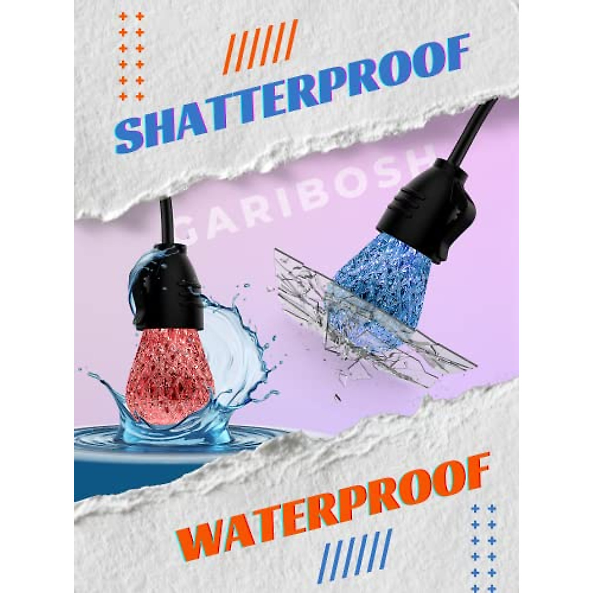 Outdoor String Lights 49ft, Led Lights, Patio Lights, Remote and App, String Lights for Outside, Deck Decorations, Outdoor Lights Lighting & Ceiling Fans House Decor Garden Lights Backyard Lights