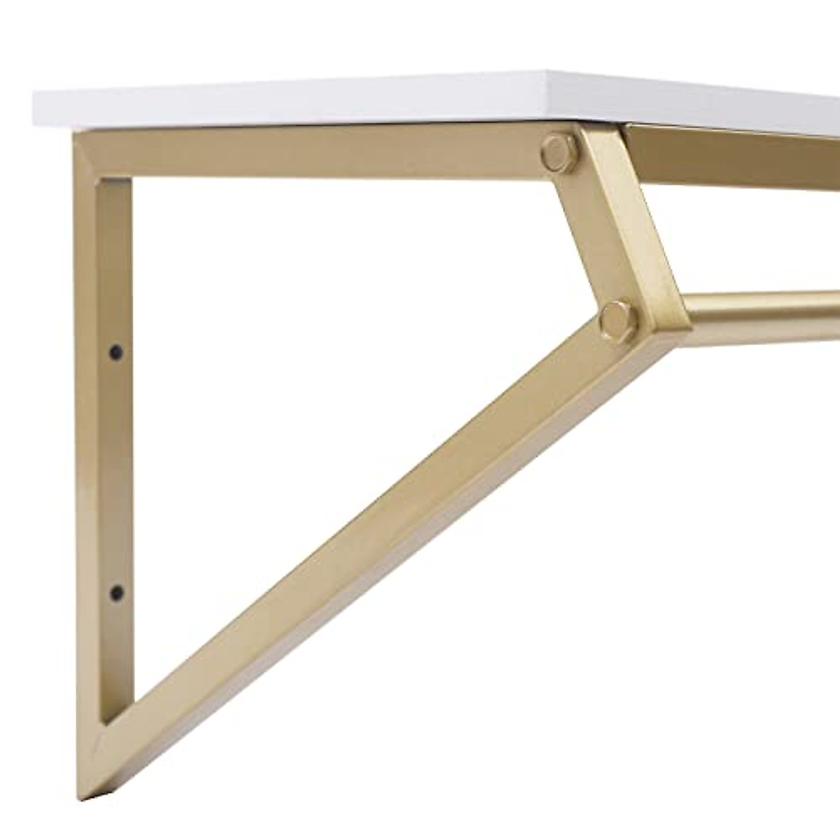 LYNICESHOP Clothes Rack with Top Shelf, Industrial Pipe Wall Mounted Garment Rack, Space-Saving Display Hanging Clothes Rack, Heavy Duty Detachable Multi-Purpose Hanging Rod for Closet Storage