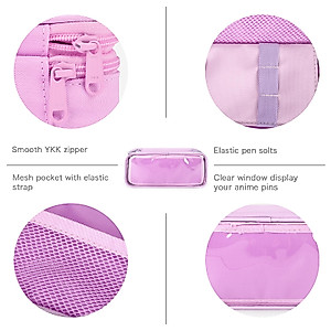 STEAMEDBUN Pencil Pouch for Teen Girls and Adult, Cute Aesthetic Pencil Case for School Office,Pencil Bag Ita Bag with Insert