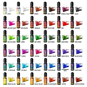 Alcohol Ink Set - 36 Bottles Vibrant Colors High Concentrated Alcohol-Based Ink, Concentrated Epoxy Resin Paint Colour Dye Great for Resin Petri Dish, Coaster, Painting, Tumbler Cup Making(10ml Each)