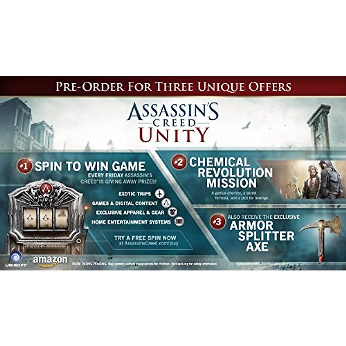 NEW Ubisoft UBP60800980 Assassins Creed Unity PC