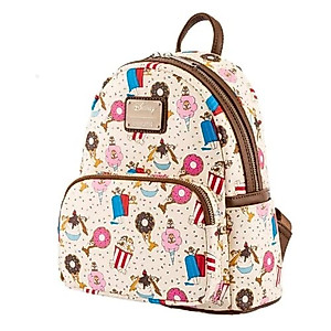 Loungefly Disney Chip and Dale Snackies All Over Print Womens Double Strap Shoulder Bag Purse