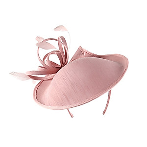 Comott Fascinator Feather Tea Party Pillbox Derby Hat Cocktail Wedding Bridal Fascinators Headband for Women