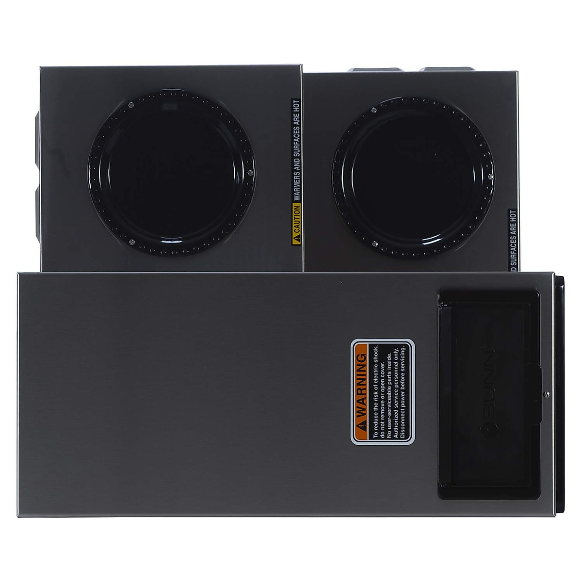 BUNN VP17-3, 12-Cup Low Profile Pourover Commercial Coffee Maker, 3 Lower Warmers, 13300.0003