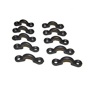 Northwest Tarp & Canvas Pad Eye, Deck Loop, Eye Strap, Injection Molded Black Nylon, 10 Piece Set