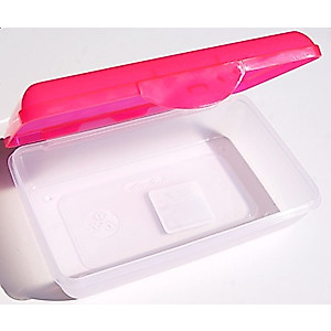 Sterilite Neon Pink Pencil Case Box