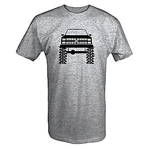 1980's 90's Truck Shirt K5 Blazer Lifted Mud Tires Truck T Shirt - XLarge Heather Grey