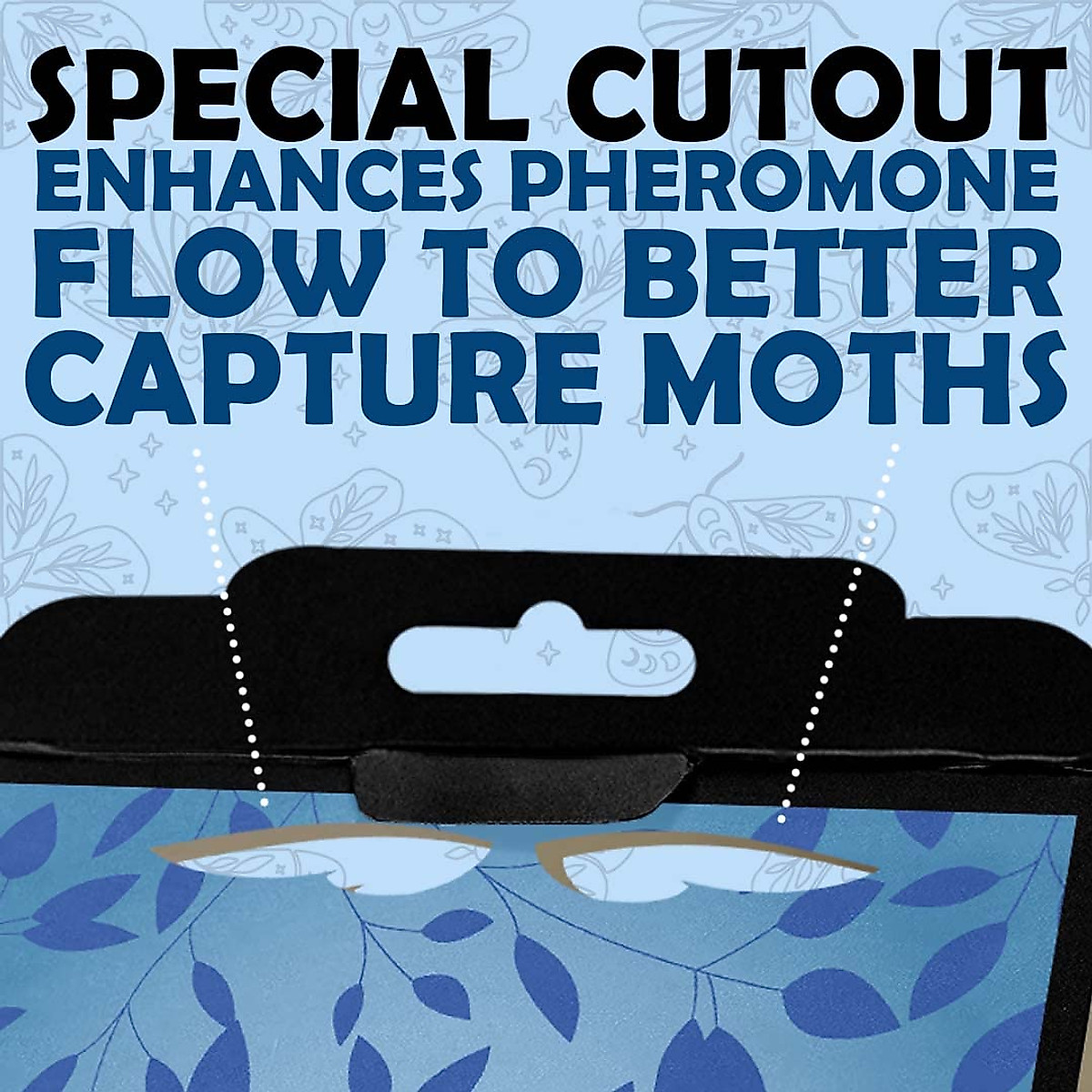 Professor Killamoth Pantry Moth Traps 6 Pack | New Blue Design | Child and Pet Safe | Premium Attractant