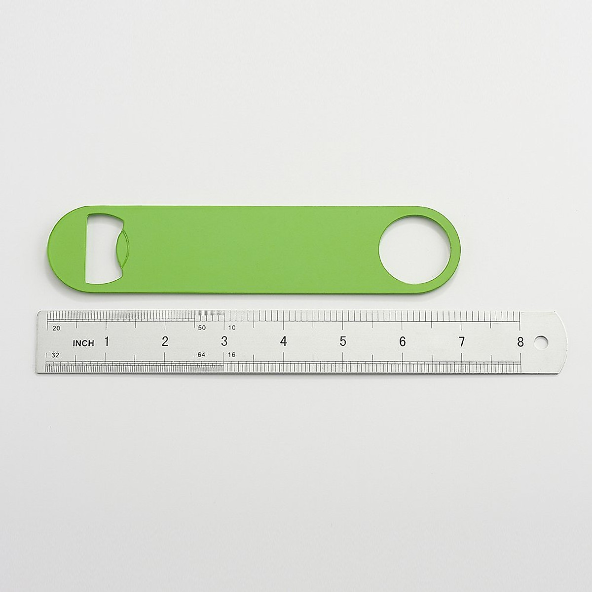 QLL 10 Pack 7" Stainless Steel Flat Bottle Opener, Solid bar key