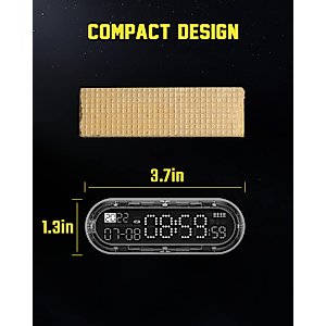 sharge 4 in 1 Multifunctional Timer: Digital Clock/Digital Timer/Countdown Timer/Pomodoro Timer, 5000mAh Portable Charger Included, 20W USB Fast Charging（Includes Capsule Portal, by Shargeek）