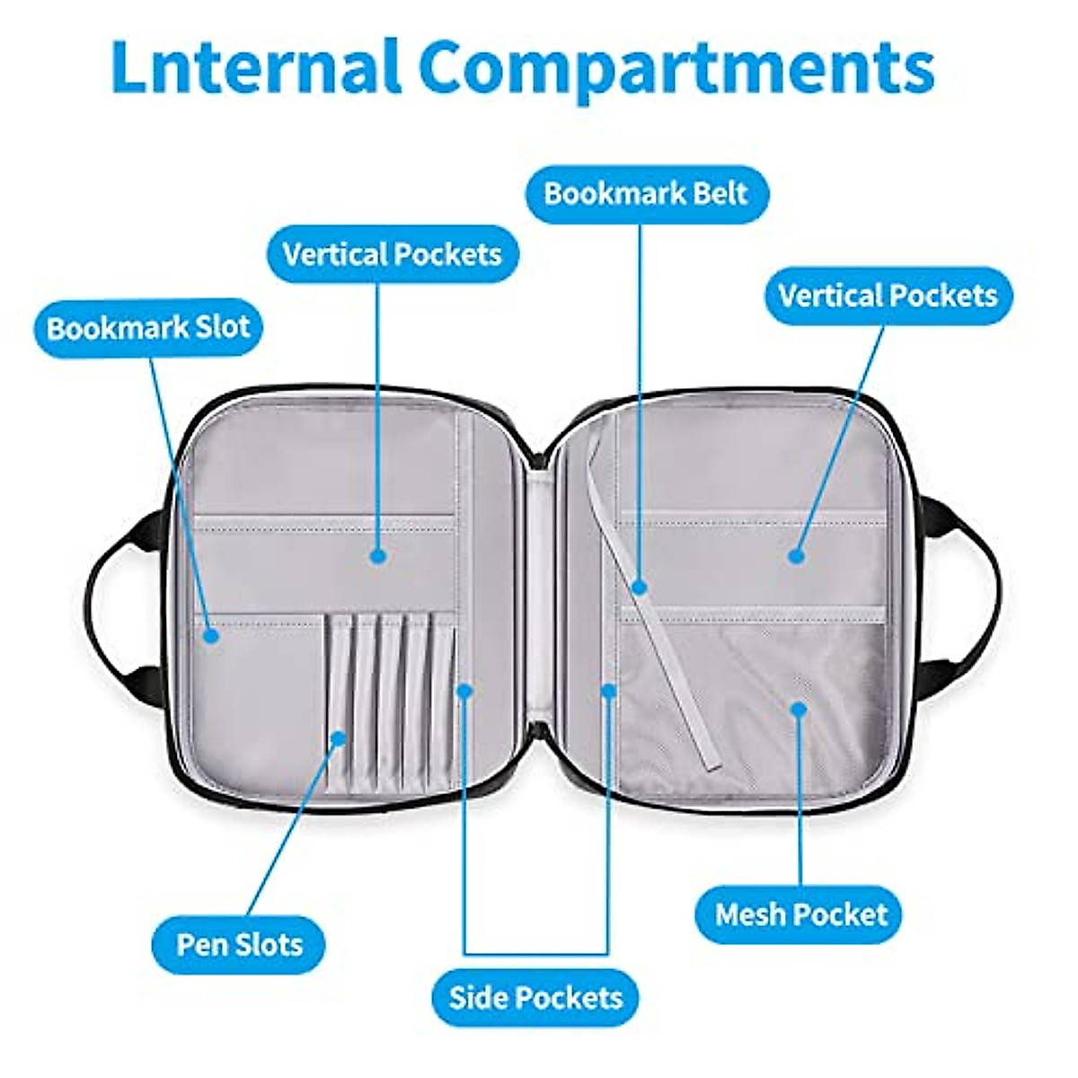 Portable Large Size Bible Cover for Women Bible Cover for Men Bible Bag and Totes Travel Tablet File Dust Bag for Woman,Man Grey (Bag-1)