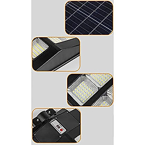 Solar Street Light, Dusk to Dawn Solar LED Light, 600W-1000W Solar Street Lights Outdoor lamp, with Radar Sensor, for Parking Lot/Stadium/Yard