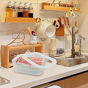 Deli Containers Deli Meat Container for Fridge 3 Layers Bacon Keeper BPA Free Plastic Bacon Container Stackable Fridge Organizer Bins with Lids for Cold Cuts, Salami, Deli, Lunch Meat