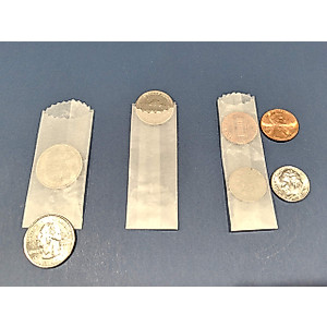 Mini Glassine Wax Paper Bag - White 500 Count (Medium)