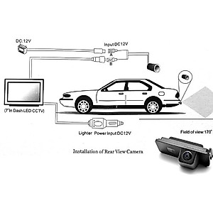 BW Car Rear View Reversing Camera for Volkswagen - Black