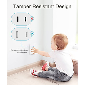 GHome Smart in-Wall Outlet, Home Wi-Fi Outlet Works with Alexa Google Assistant, Energy Monitor, APP Control, FCC Certified, Surge Protection Tamper-Resistant Wall Receptacle, 2.4GHz Wi-Fi Only, 15A