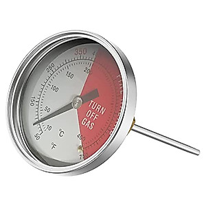 Blackhoso 2.75-Inch Deep Fryer Thermometer Replacement for Bayou 2.5, 4, 9 Gallon Fryers, King Kooker and VIVOHOME Fryers Temperature Gauge -Degree Accurate Exact