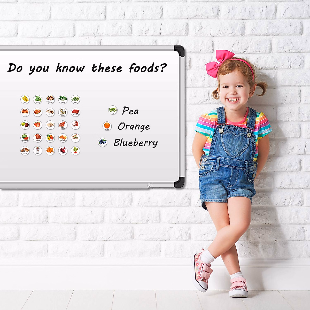 MORCART Grocery List Magnets - 96 PCS Shopping List Kitchen Food Series Refrigerator Magnets for Fruits, Breakfast, Vegetables, Seafood, Salad, and Meats - Toddlers Learning and Family Organization