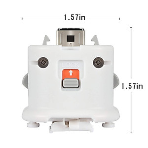 GIRIAITUS Wii Motion Plus Adapter-External Remote Motion Plus Sensor Controller -White,Set2 Pack