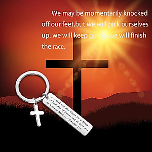 MAOFAED Inspiration Gift For God Has Not Given Us A Spirit of Fear Religious Jewelry Bible Verse Keychain