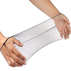 Smilco Hair Net 100 Pcs, 22 Inches Hair Nets Elasticity Invisible Elastic Mesh for Food Service, Ballet Bun, Sleeping, Women and Wig (100, Black)