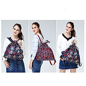 LASULEN 2022 New Foldable Large Capacity Travel Backpack, Foldable Large Capacity Travel Backpack, Packable Drawstring Backpack, Outdoor Travel Business Travel Storage and Use Bags